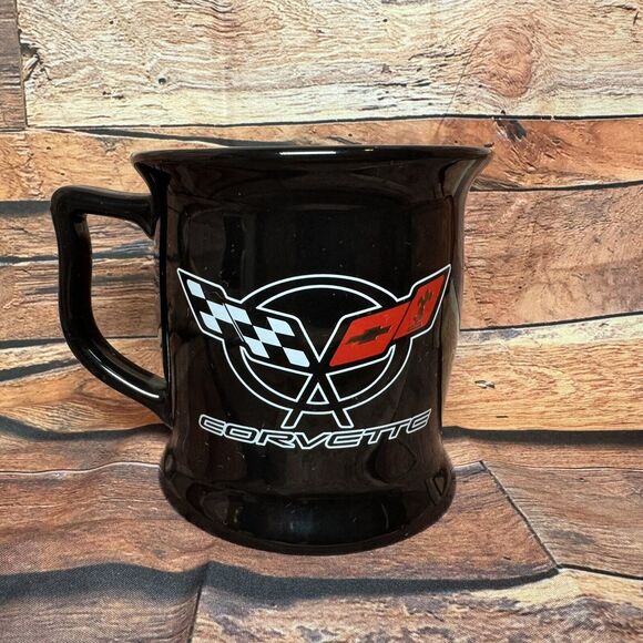 Dining | Corvette Coffee Cup Mug Encore Black Tea Sports Car Logo ...